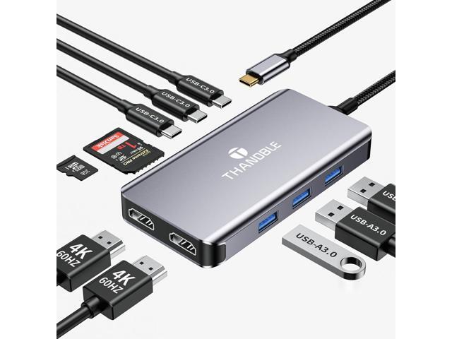 Click here for USB C Hub USB C Docking Station Dual Monitor 10 in... prices