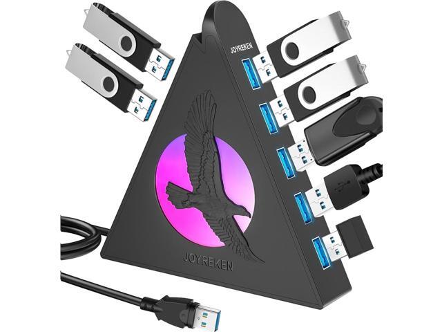 Click here for 7 Port USB Hub  USB 3.0 Data Hub with 2 ft Long Ca... prices