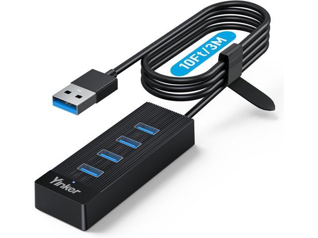 Click here for 4 Port USB 3.0 Hub 10FT Long Cable with 5 Gbps & 5... prices