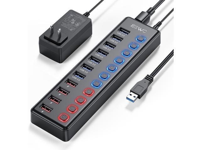 Click here for Powered USB Hub  JESWO 11-Port USB 3.0 Hub (7 Data... prices