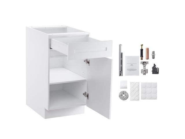 Click here for White Shaker Base Cabinet with Drawer  18-Inch Una... prices