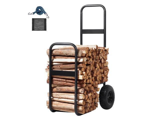 Click here for VEVOR Firewood Log Cart  250 lbs Load Capacity  Ou... prices