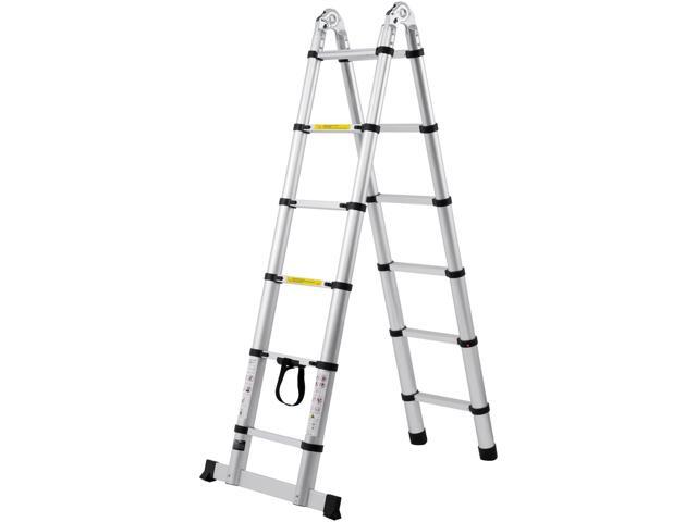 Click here for Telescoping Extension Ladder 12.5FT A-Shape w/ Sta... prices