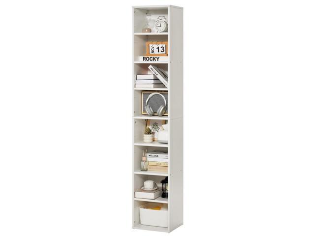 Click here for VEVOR 8 Tiers Narrow Bookshelf 71 Wooden Open Book... prices