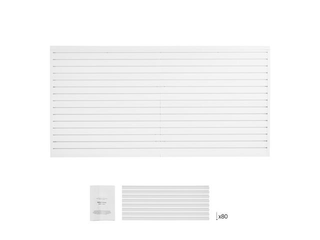 Click here for VEVOR 8 x 4 ft Slat Wall Paneling PVC White Garage... prices