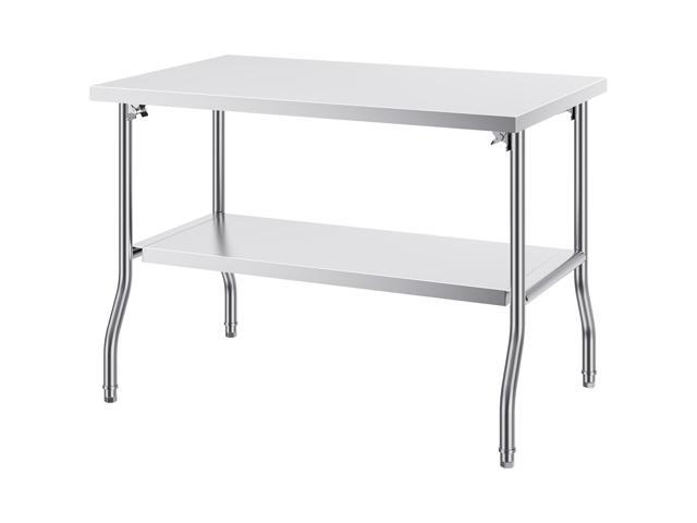 Click here for Folding Commercial Prep Table  48 x 30 Inch Commer... prices