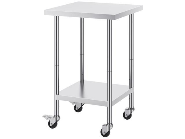 Click here for VEVOR Stainless Steel Work Table 24 x 24 x 38 Inch... prices