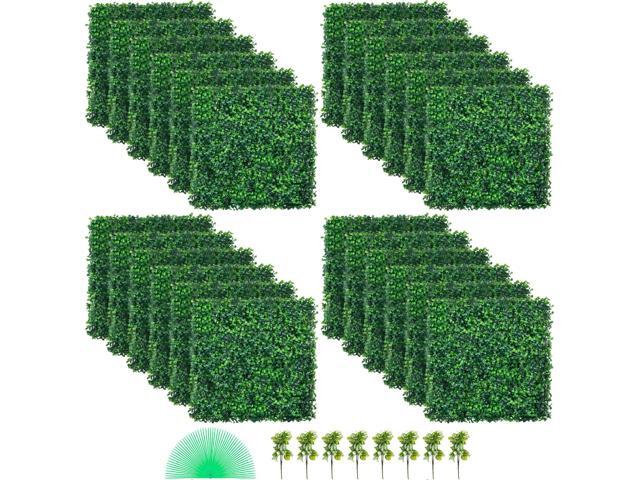 Click here for Artificial Boxwood Panel UV 24pcs Boxwood Hedge Wa... prices