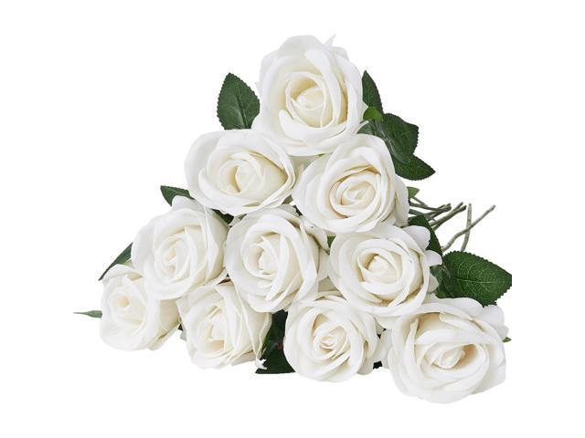 Click here for 120 Pcs White Roses Artificial Flowers Realistic B... prices