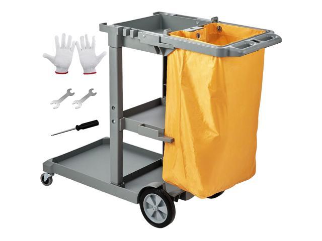 Click here for VEVOR Janitorial Trolley Cleaning Cart with PVC Ba... prices