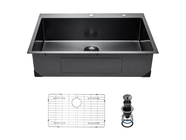 Click here for VEVOR 33 Kitchen Sink Top Mount Single Bowl Drop-I... prices