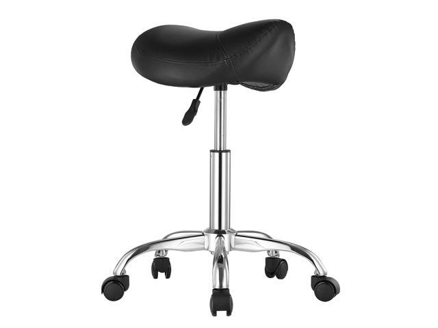 Click here for VEVOR Saddle Stool Swivel Stool with Wheels PU Lea... prices