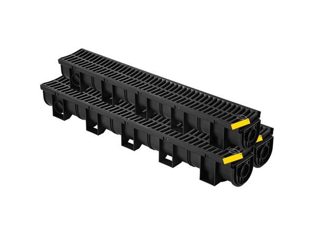 Click here for Trench Drain System 5.8x5.2x39.4-Inch HDPE Drainag... prices