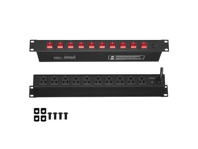Click here for 1U PDU  10 Outlets  Rack Mount Power Strip Fits St... prices