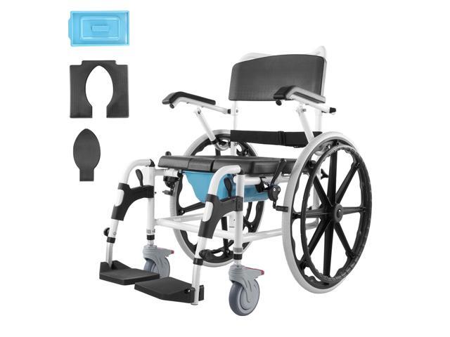 Click here for VEVOR Shower Wheelchair 17.5in Al Alloy Commode Ba... prices