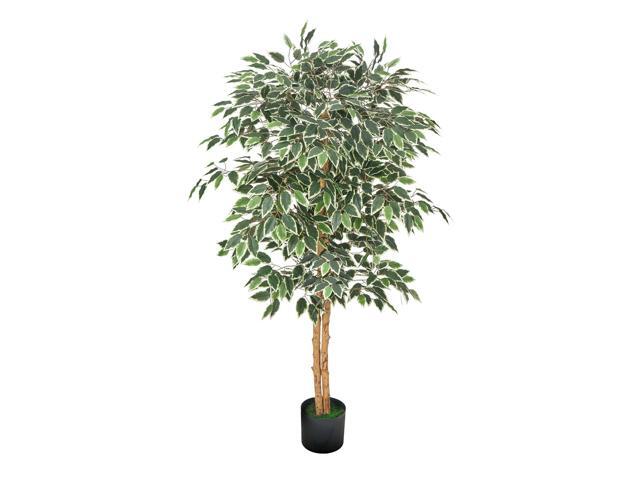 Click here for VEVOR 5FT Artificial Ficus Tree Tall Faux Plant wi... prices