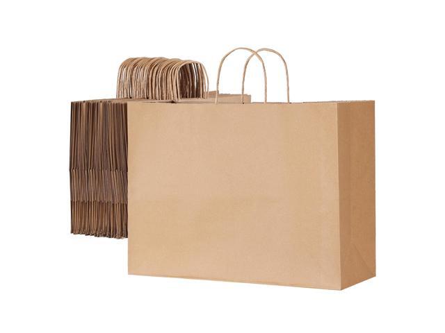 Click here for Kraft Paper Bags with Handles  100Pcs 16 x 6 x 12... prices