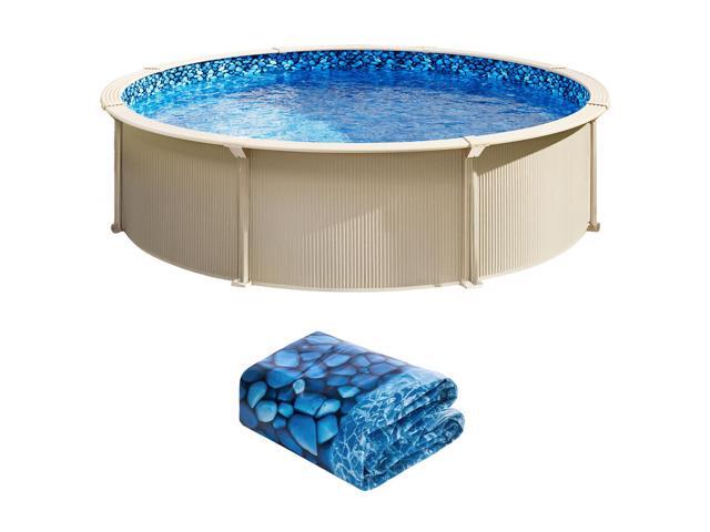 Click here for 18-ft Round Above Ground Pool Liner  Unibead Pool... prices