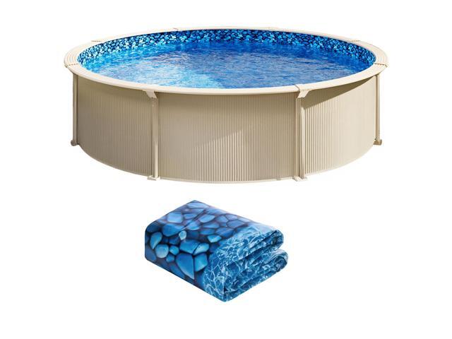 Click here for 27-ft Round Above Ground Pool Liner  Unibead Pool... prices