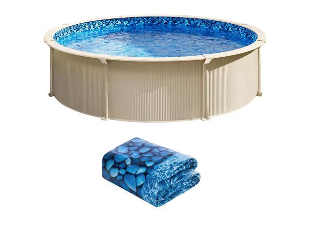 Click here for 8-ft Round Above Ground Pool Liner  Overlap Pool L... prices