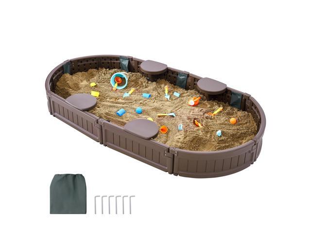 Click here for Sandbox with Cover  72 x 41.5 x 9.1 in Oval Sand B... prices