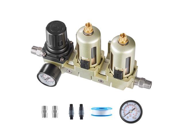 Click here for Air Compressor Filter Regulator  3/8 NPT Dual Stag... prices