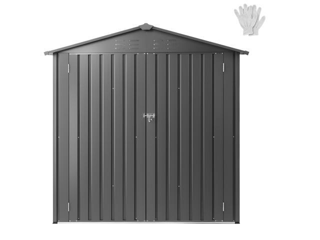Click here for 6 x 4 FT Metal Garden Shed  Outdoor Storage Shed w... prices