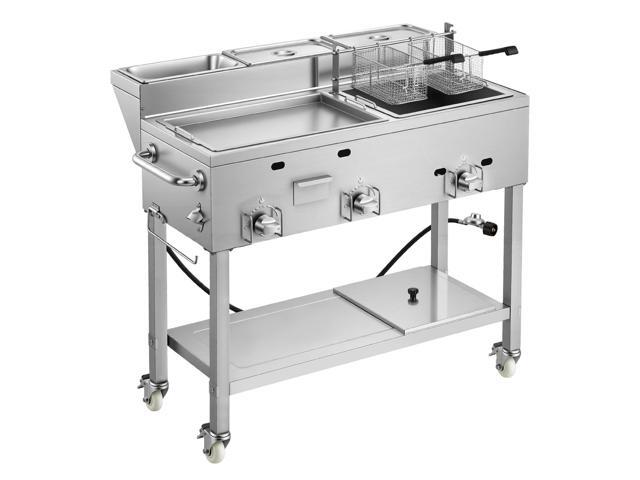 Click here for VEVOR Outdoor Propane Fryer & Griddle Combo  3 Bur... prices