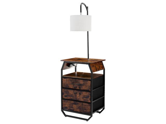 Click here for VEVOR Floor Lamp with Table  2-Tier End Table with... prices