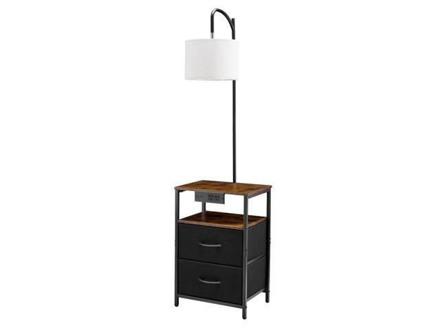 Click here for VEVOR Floor Lamp with Table  2-Tier End Table with... prices