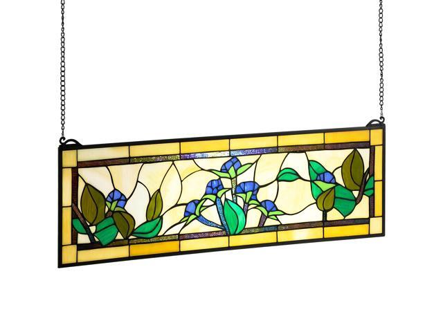 Click here for VEVOR Stained Glass Window Panel  35.2 x 13.1 Tiff... prices