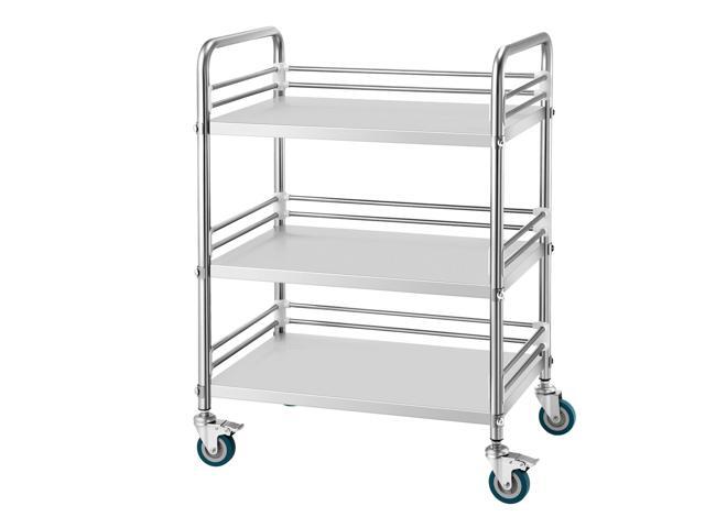 Click here for Stainless Steel Cart  3-Tier Rolling Lab Utility C... prices