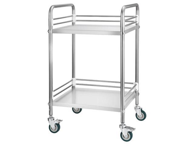 Click here for Stainless Steel Cart  2-Tier Rolling Lab Utility C... prices