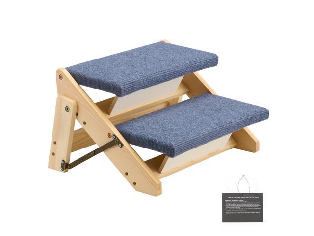 Click here for Wood Pet Stairs  2-Step Dog Stairs for Beds  Sofa... prices