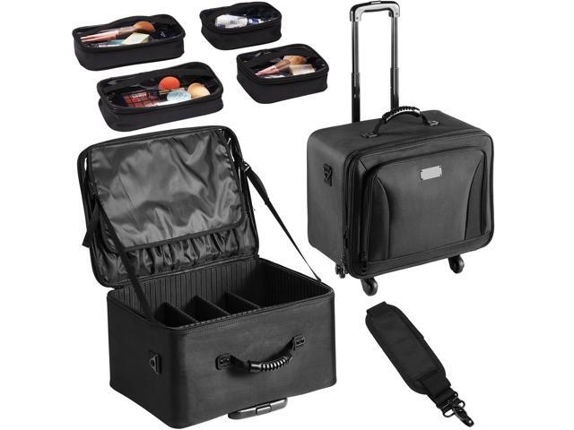 Click here for Rolling Makeup Train Case Large Storage 3 Tiers  C... prices