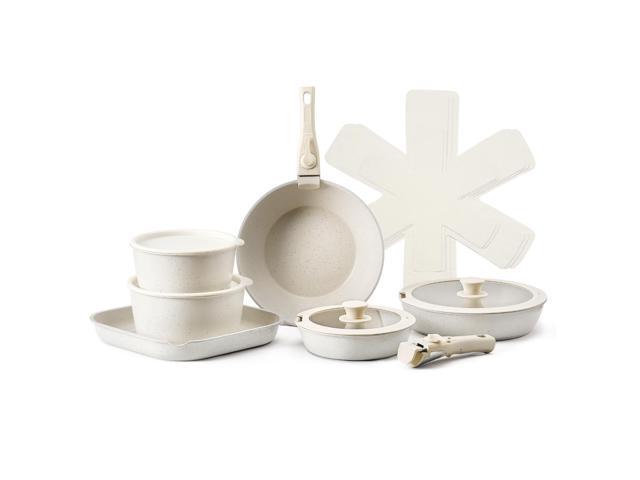 Click here for 17 Piece Pots and Pans Set Nonstick  Detachable Ha... prices