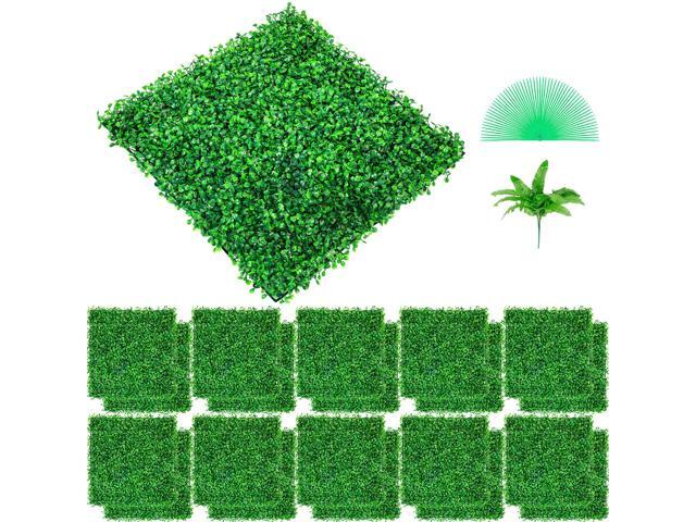 Click here for Artificial Boxwood Panel UV 24pcs Boxwood Hedge Wa... prices