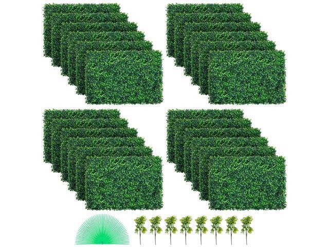 Click here for Artificial Boxwood Panel UV 24pcs Boxwood Hedge Wa... prices