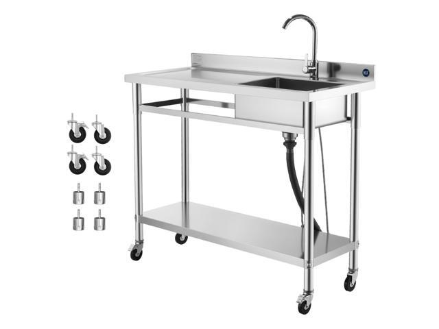 Click here for Stainless Steel Utility Sink  Rolling Single Bowl... prices