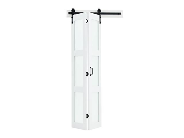 Click here for Bifold Barn Door  36 x 84  MDF with Tempered Glass... prices