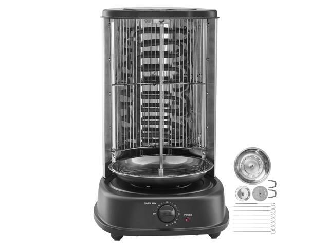 Shawarma Grill Machine  Vertical Chicken Shawarma Cooker Machine Countertop  Electric Stainless Steel Broiler Gyro Rotisserie Oven Doner Kebab...