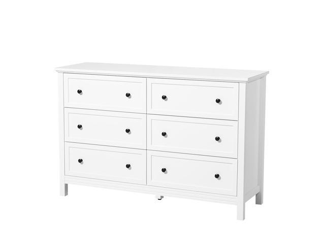Click here for VEVOR 6 Drawer Dresser  Wooden Chest of Drawers wi... prices