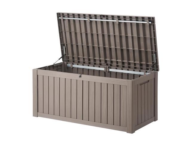 Click here for Outdoor Storage Box  120 Gallon Resin Deck Box  Lo... prices