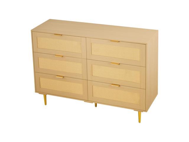 Click here for 6 Drawer Rattan Dresser  Double Dresser for Bedroo... prices