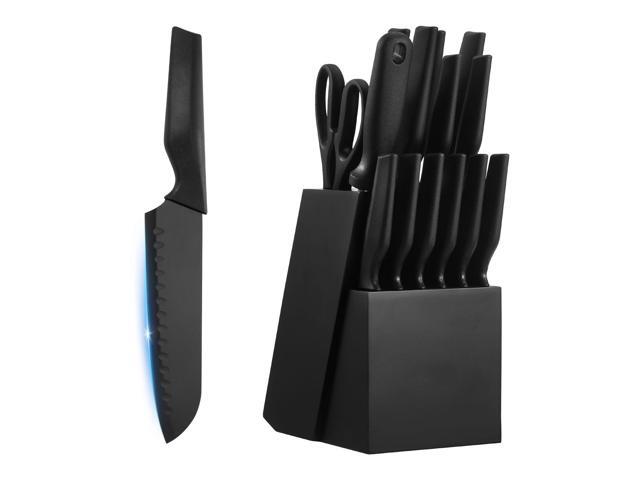 Click here for Kitchen Knife Set with Block and Sharpener  15 Pie... prices
