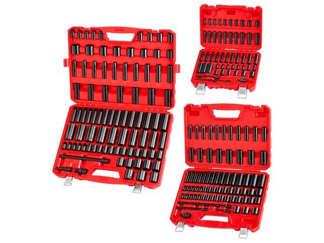 Click here for 210 Piece Drive Impact Socket Set  1/4  3/8  1/2 I... prices