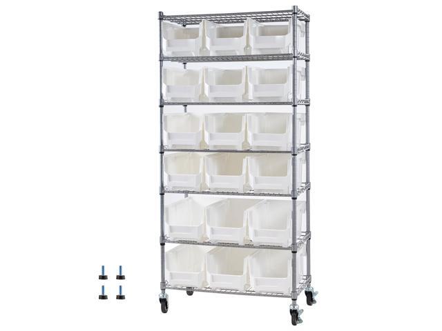 Click here for 7-Tier Rolling Bin Storage Rack  18 Organizer Bins... prices