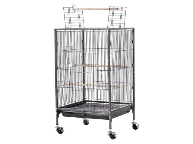 Click here for Bird Cage  18 x 18 x 30 inch  Open Flat Top  Wroug... prices