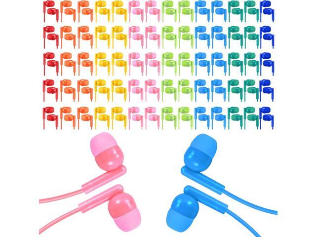 Click here for Bulk Earbud Headphones 100 Pack Multi Colors Perfe... prices