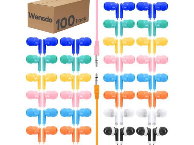 Click here for 100 Packs Earbuds Bulk Classroom Headphones  Indiv... prices